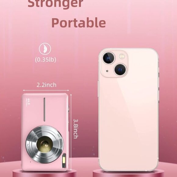 Cameras, Photo & Video | Compact Pink Digital 180p Camera 16x Zoom Anti ...